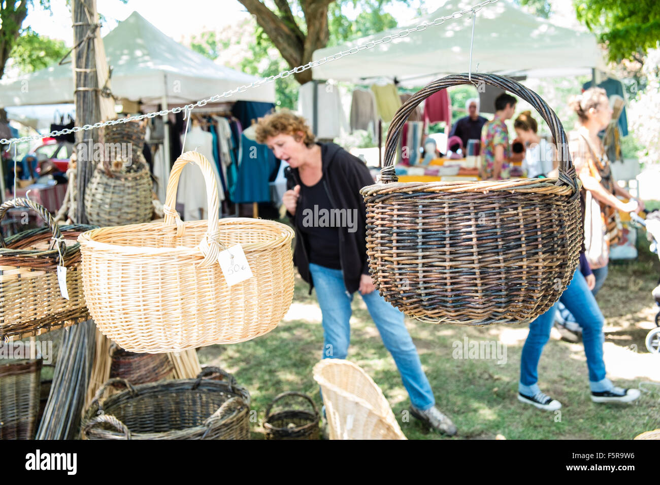 At annual two day ecology event L'Aude a la Bio,an alternative,hippy ...