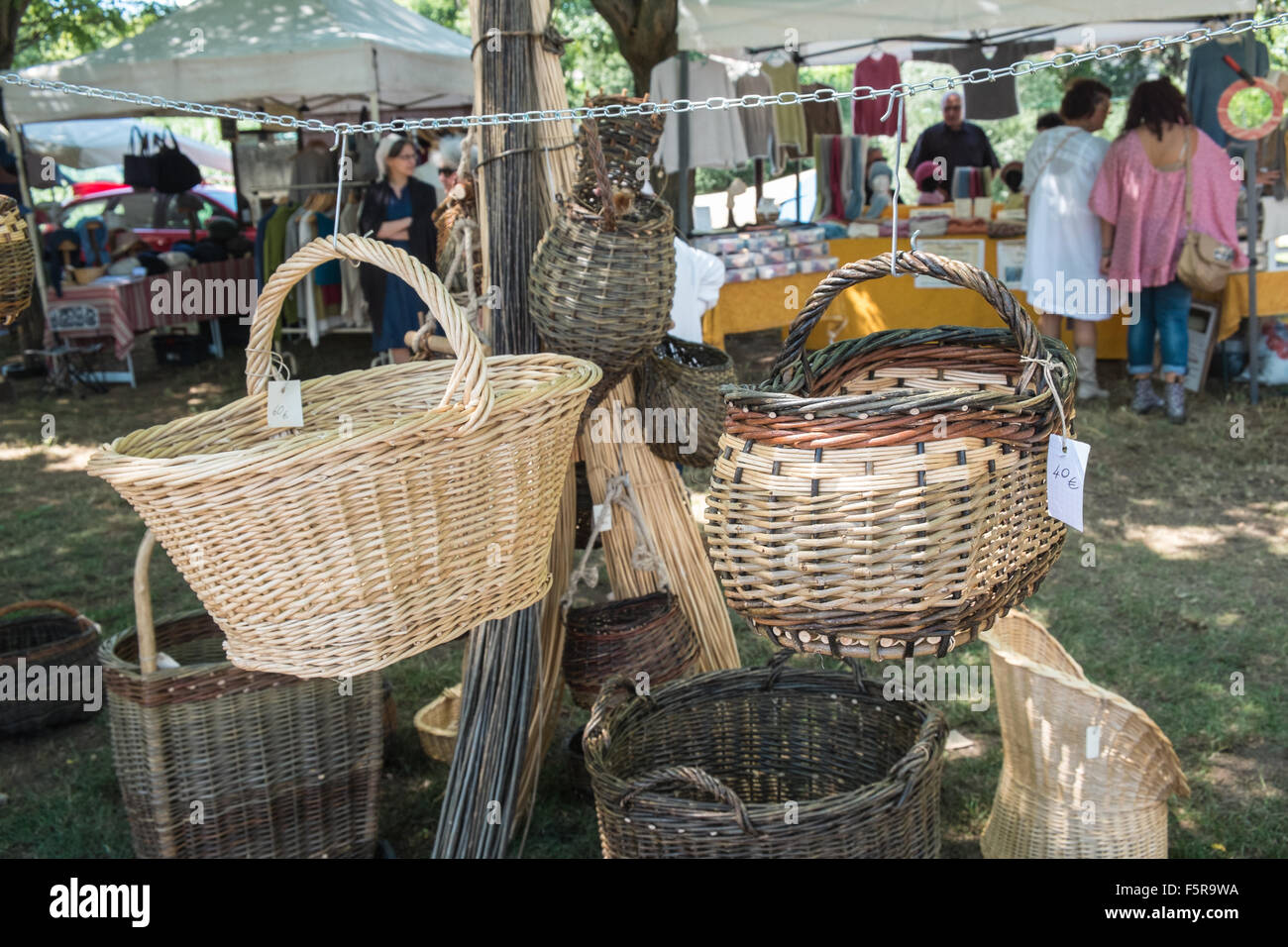 At annual two day ecology event L'Aude a la Bio,an alternative,hippy ...