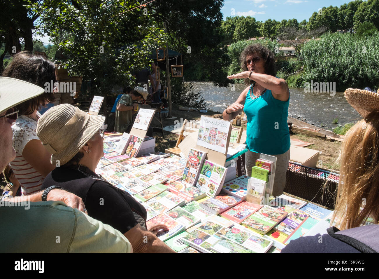 At annual two day ecology event L'Aude a la Bio,an alternative,hippy ...