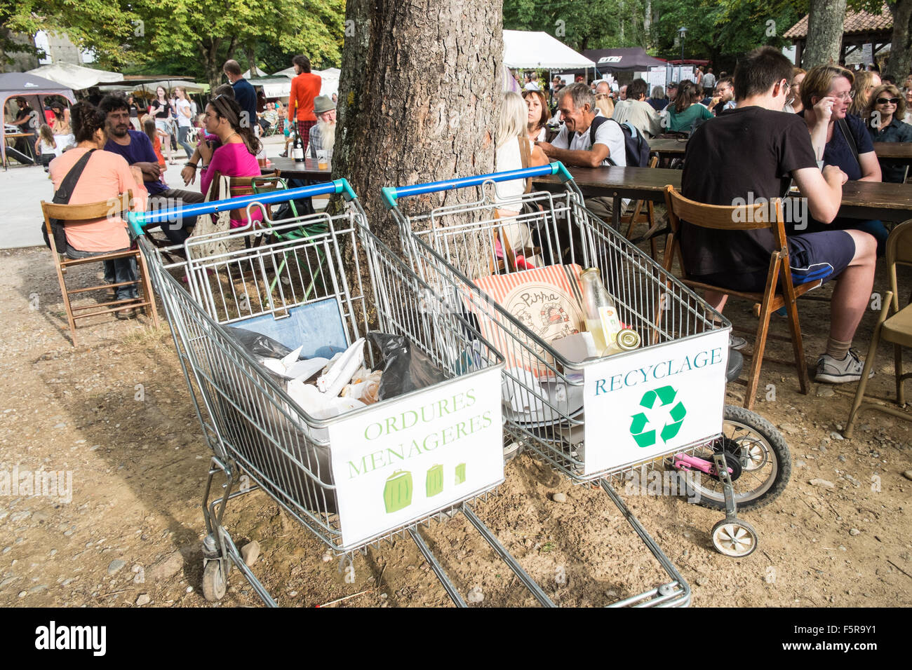 At annual two day ecology event L'Aude a la Bio,an alternative,hippy ...