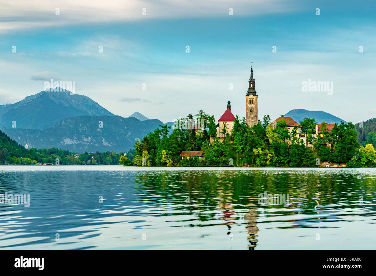 Slovenia bled lake island church hi-res stock photography and images ...