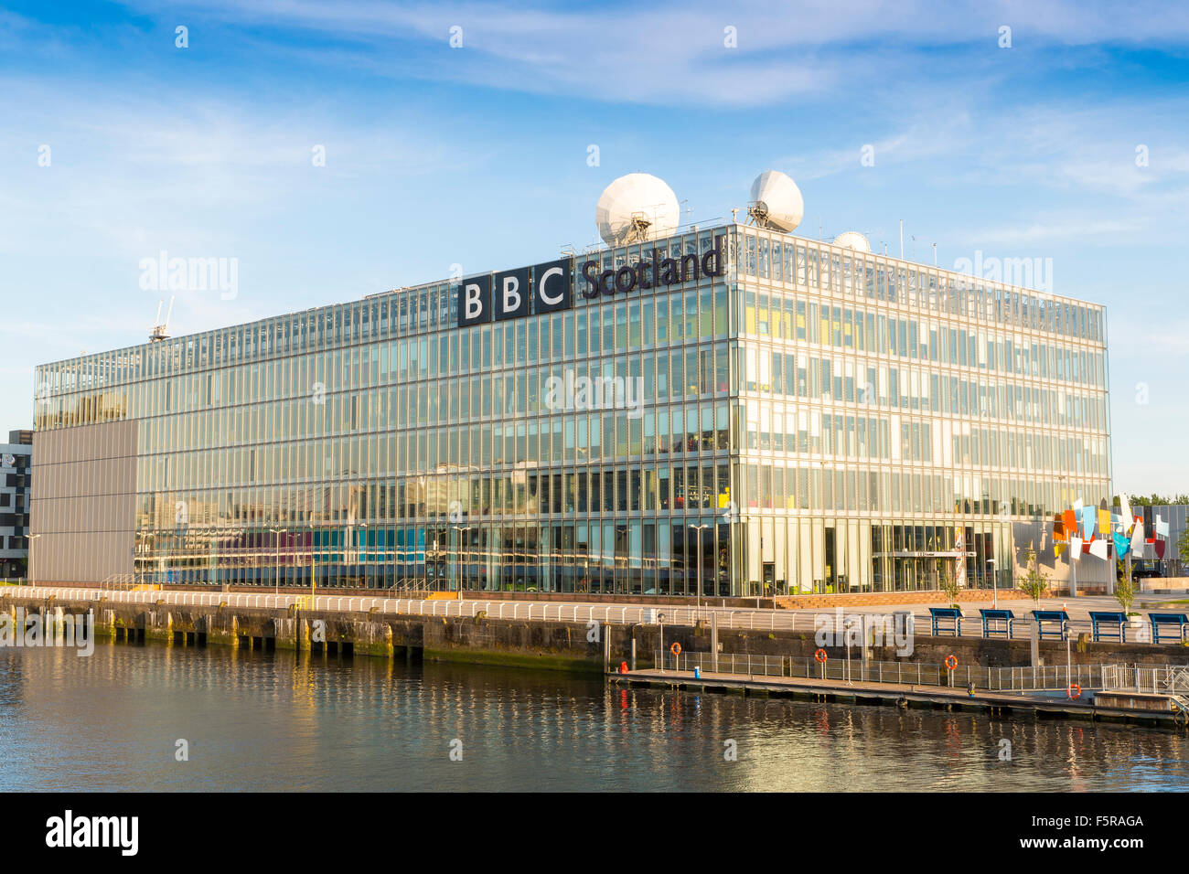 GLASGOW, SCOTLAND, UK - JUNE 11 2015: The BBC Scotland tv studios on ...