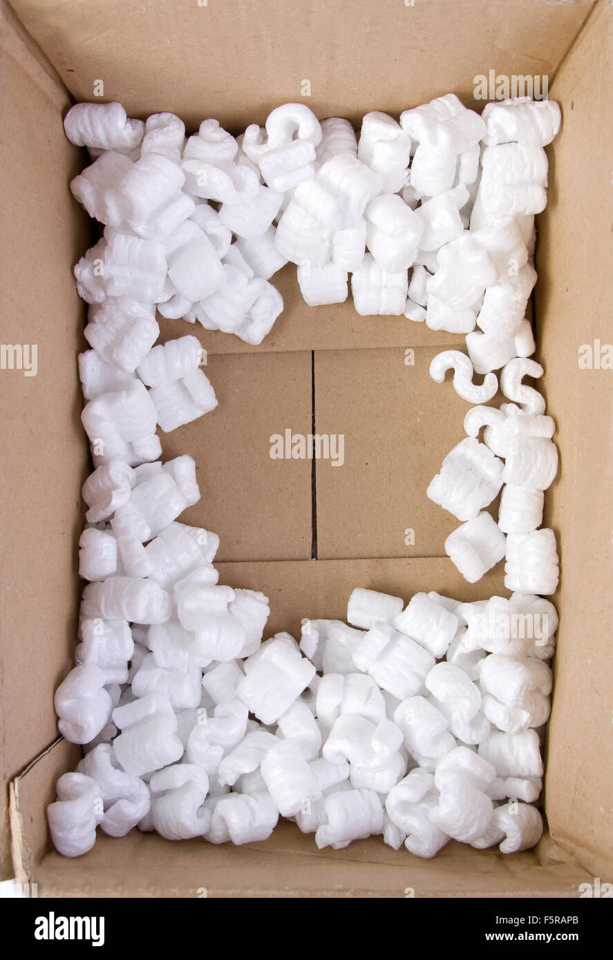 Opened delivery box Stock Photo - Alamy
