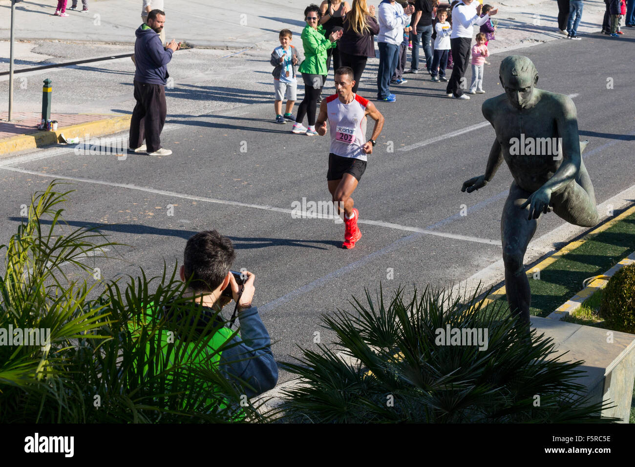 Runner statue athens hi-res stock photography and images - Alamy