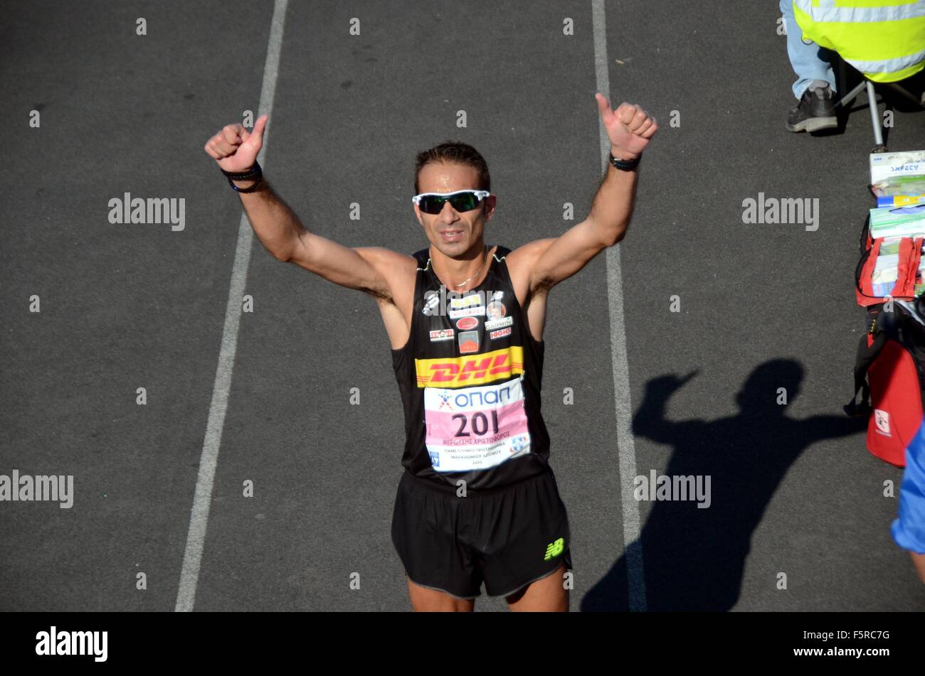 Athens, Greece. 08th Nov, 2015. Winner of 33rd Athens Marathon the ...