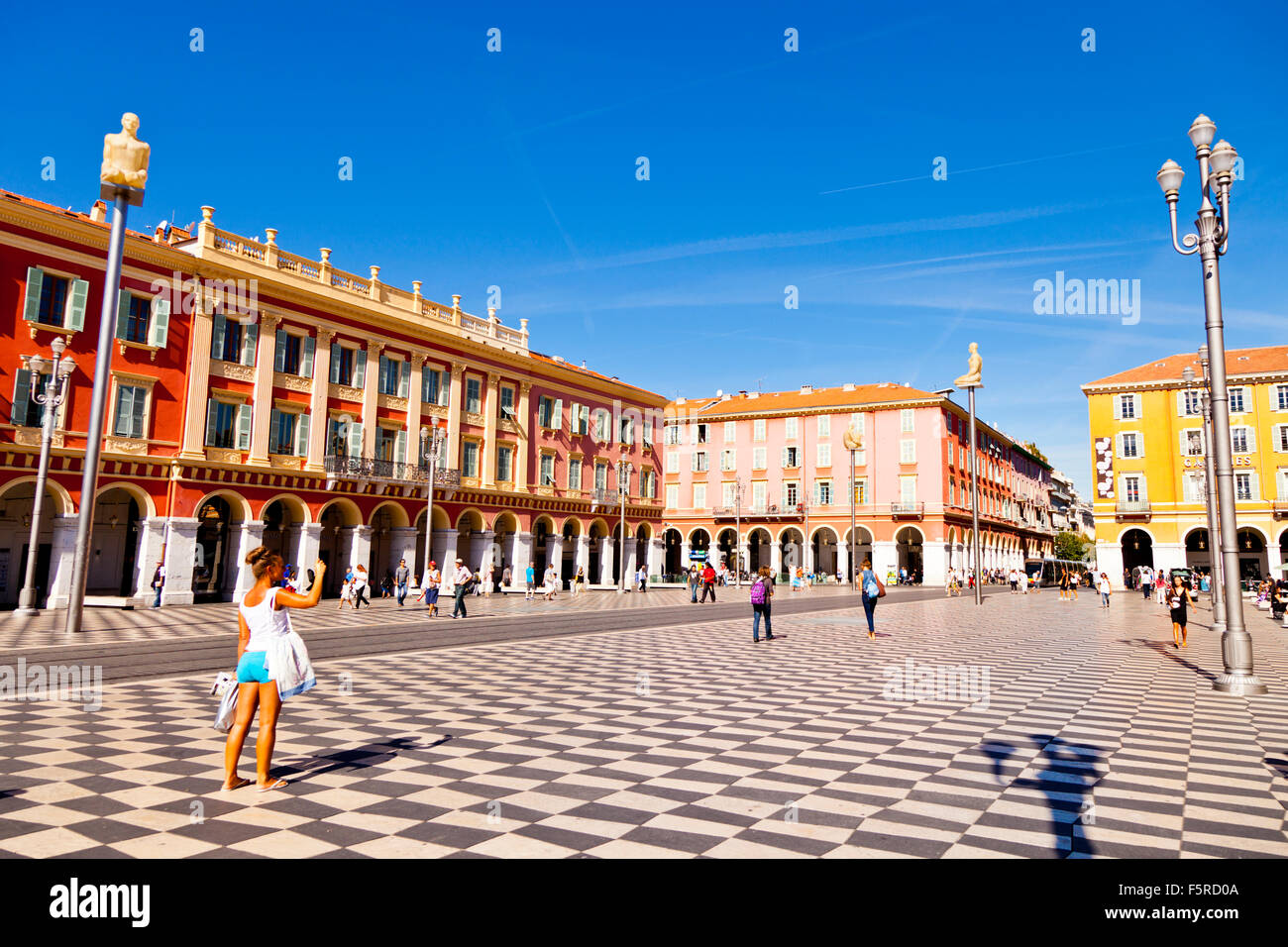 Place massena nice french riviera cote dazur france art hi-res stock ...