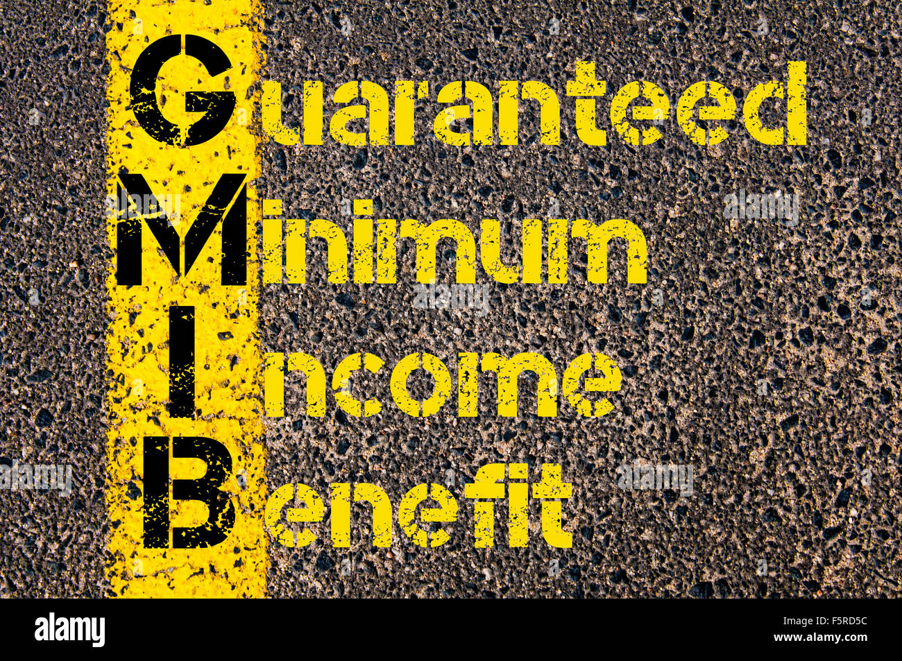 Concept image of Business Acronym GMIB as Guaranteed Minimum Income ...