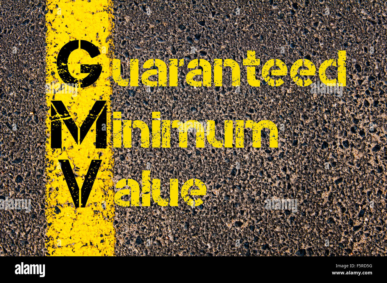 Concept image of Business Acronym GMV as Guaranteed Minimum Value ...