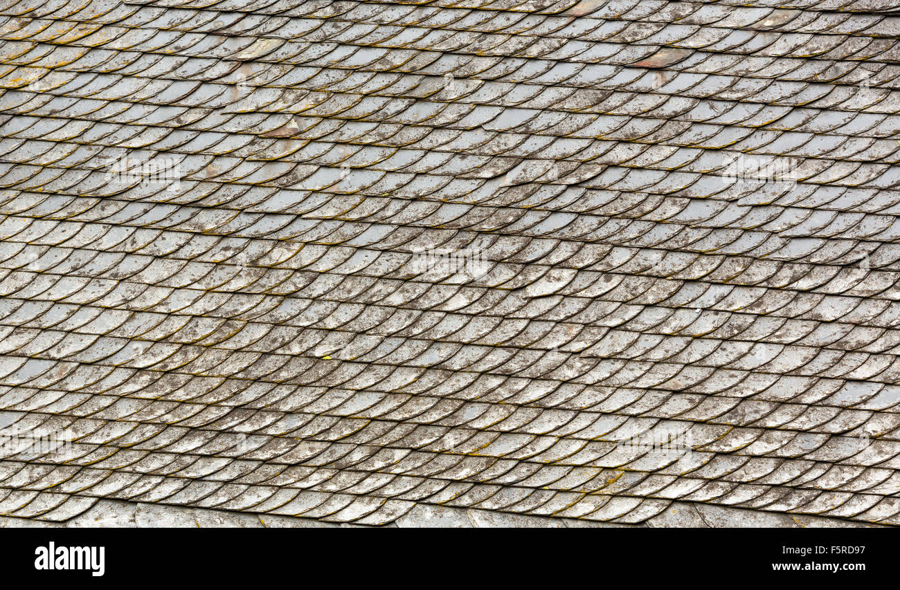 Detailed view of tiled roof Stock Photo - Alamy
