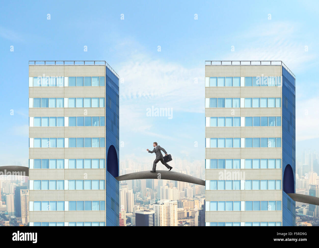 Man between two buildings building hi-res stock photography and images - Alamy