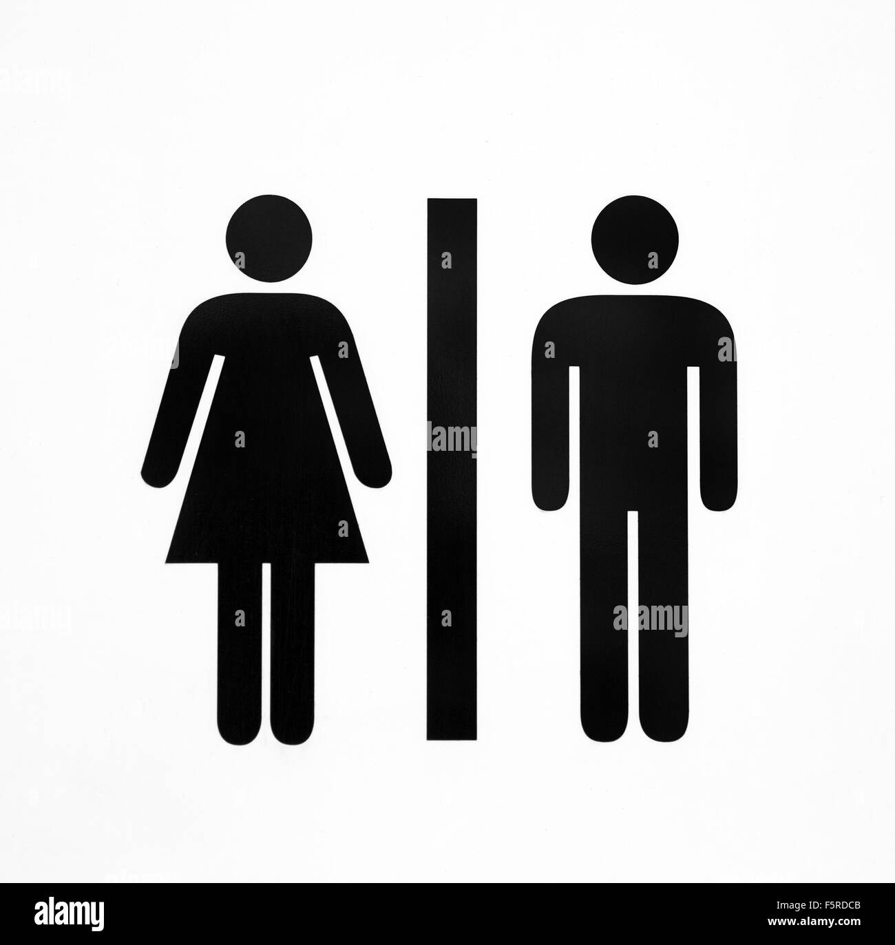 Symbol of a public toilet Stock Photo - Alamy