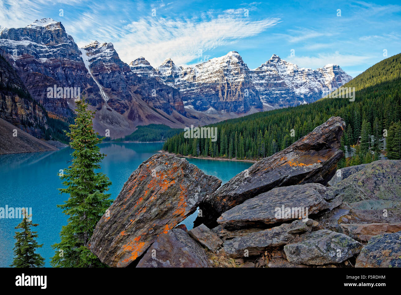 Moraine Lake, Banff National Park, Alberta, Canada Stock Photo - Alamy