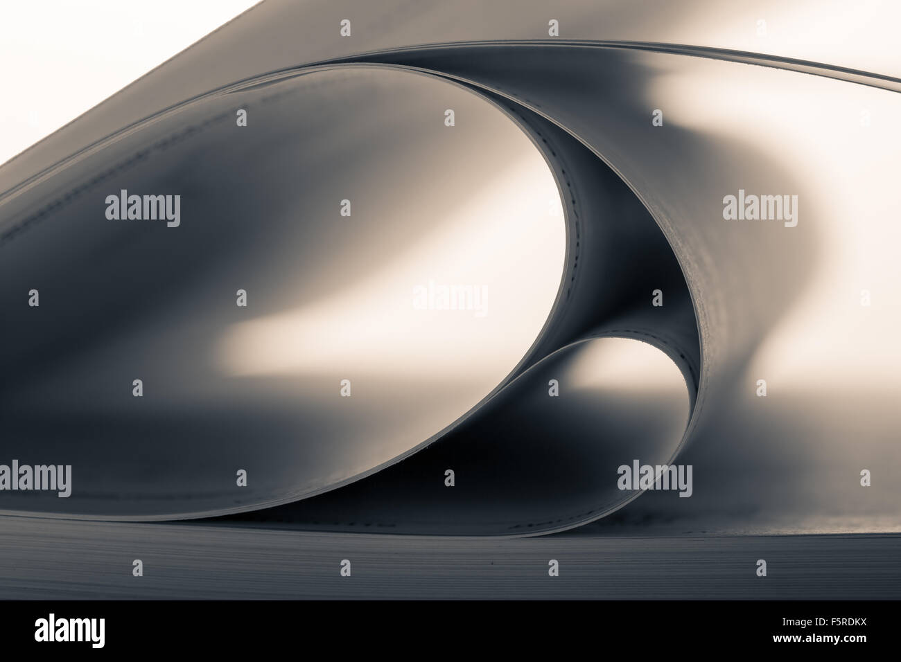 Macro view of abstract paper curves Stock Photo - Alamy