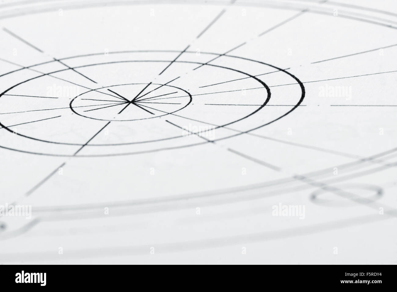 Close up of architecture design drawing on the table Stock Photo - Alamy