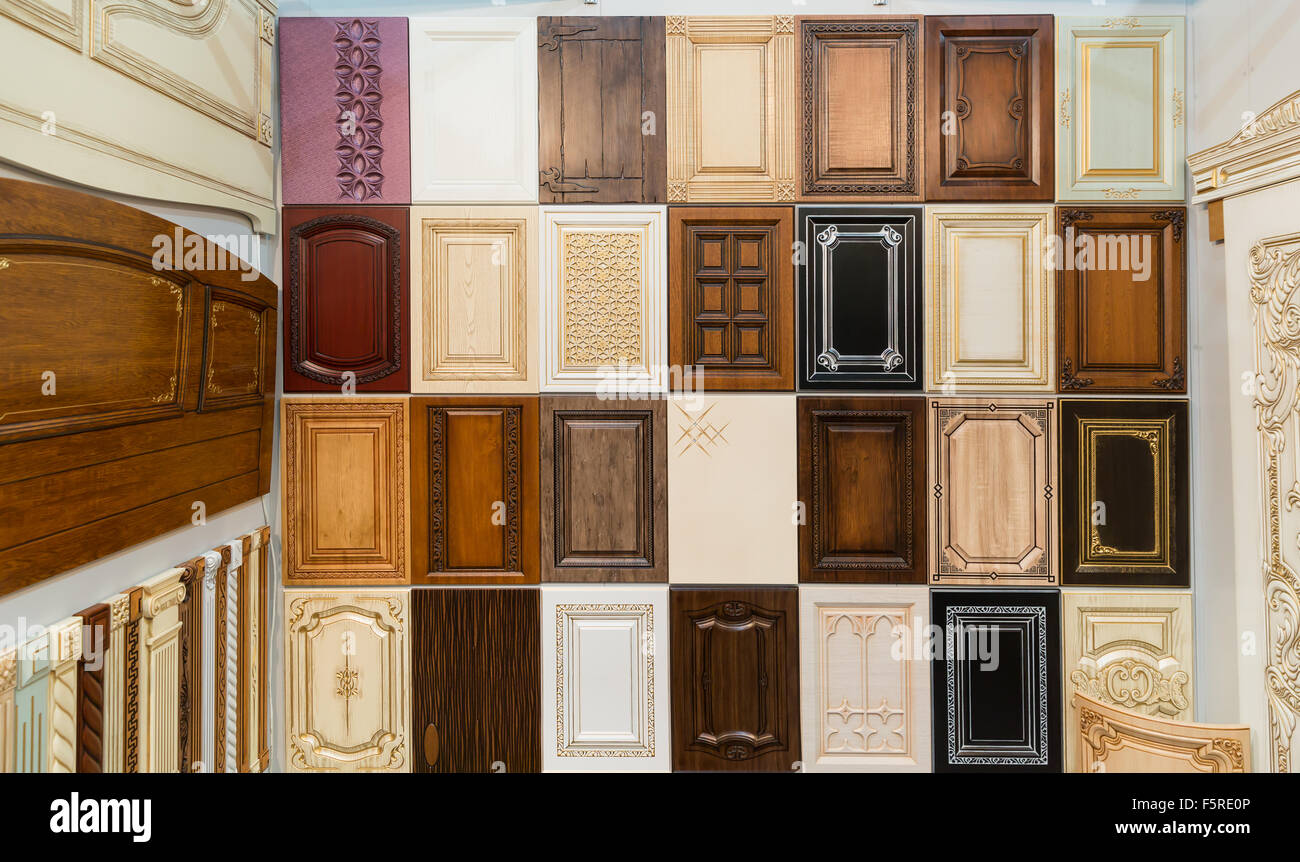 Set of various wooden doors Stock Photo - Alamy