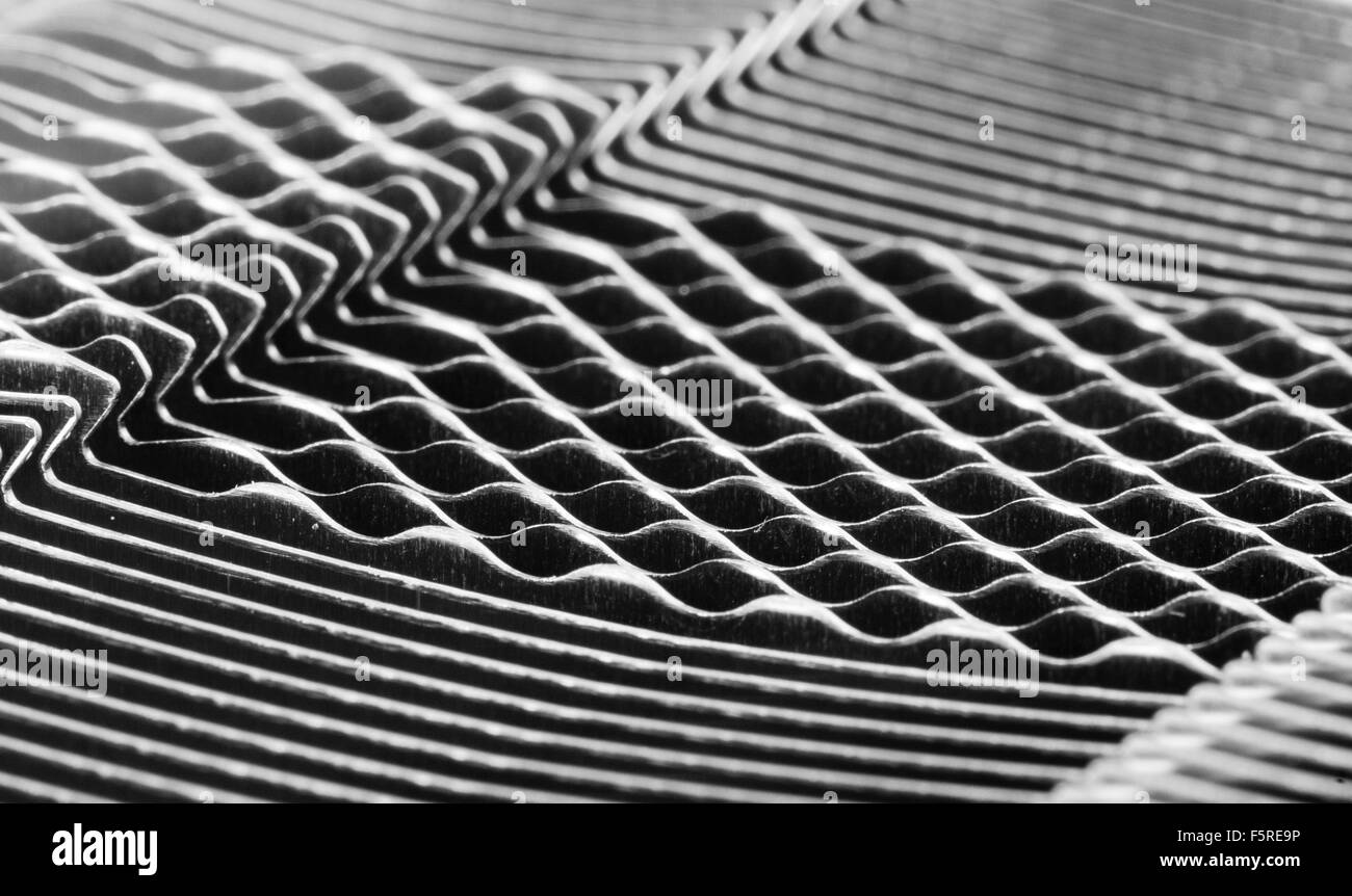 Close-up of computer processor cooler. Background or texture Stock ...