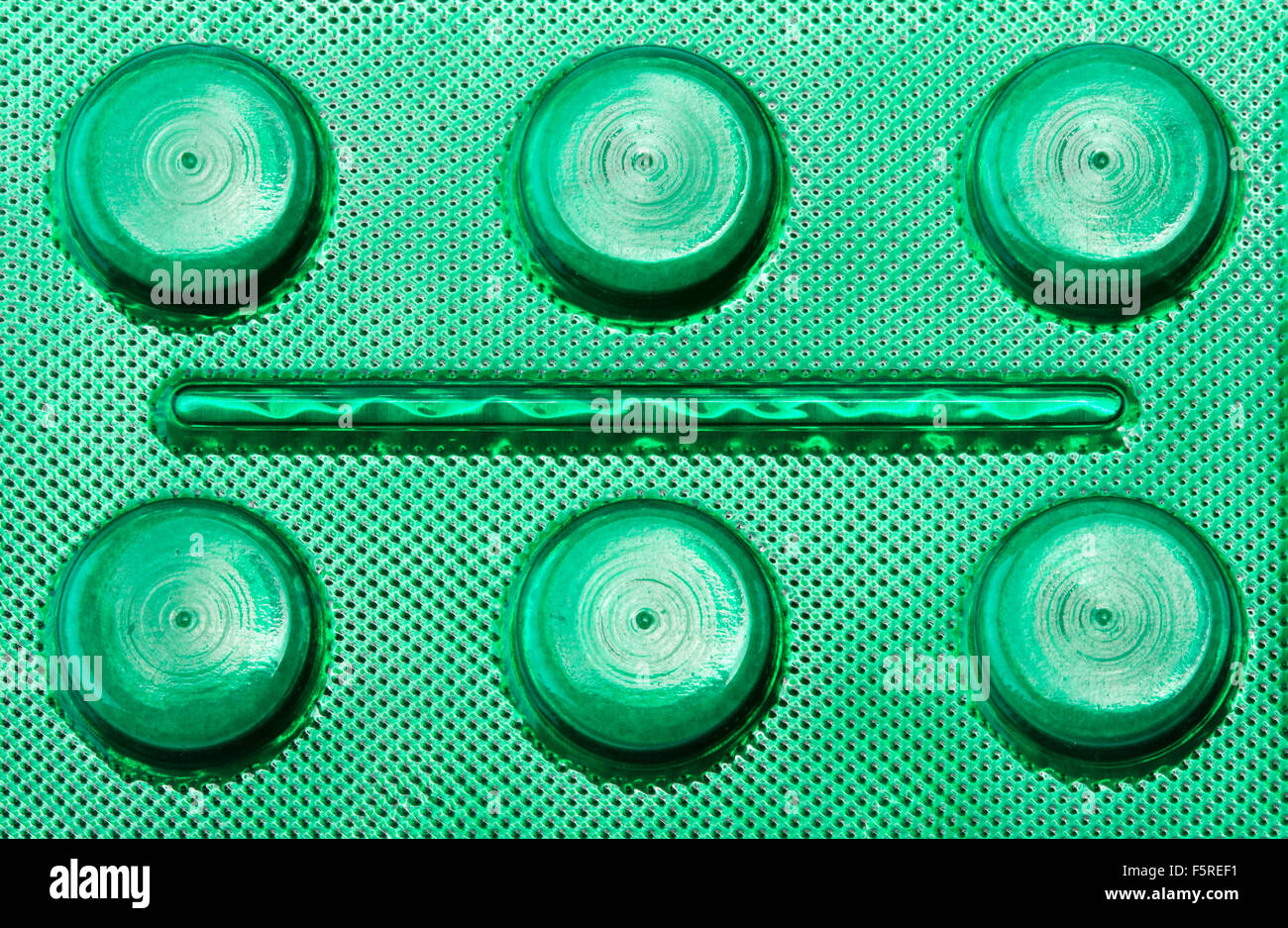 Green six tablets stick. Texture or background Stock Photo - Alamy