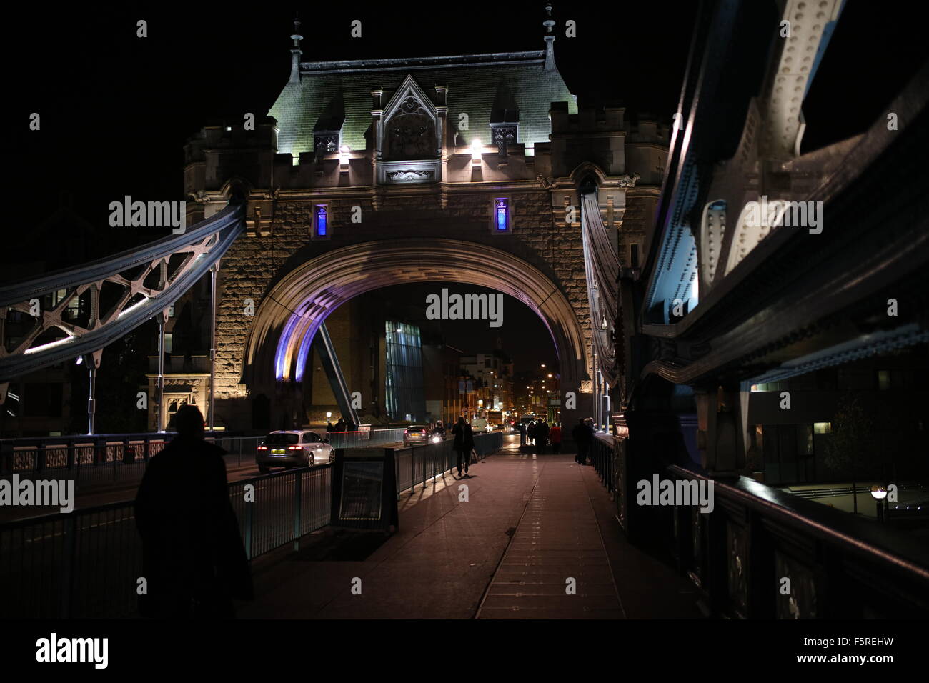 Tower Bridge at Night Stock Photo - Alamy
