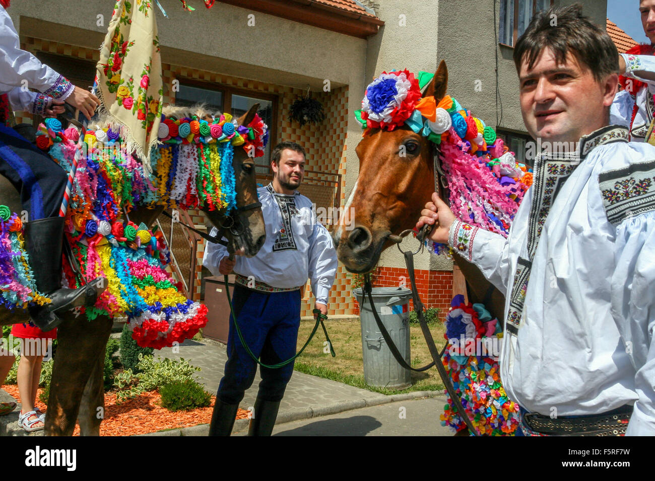 The Ride of the Kings. Traditional folklore festival, Vlcnov, UNESCO ...