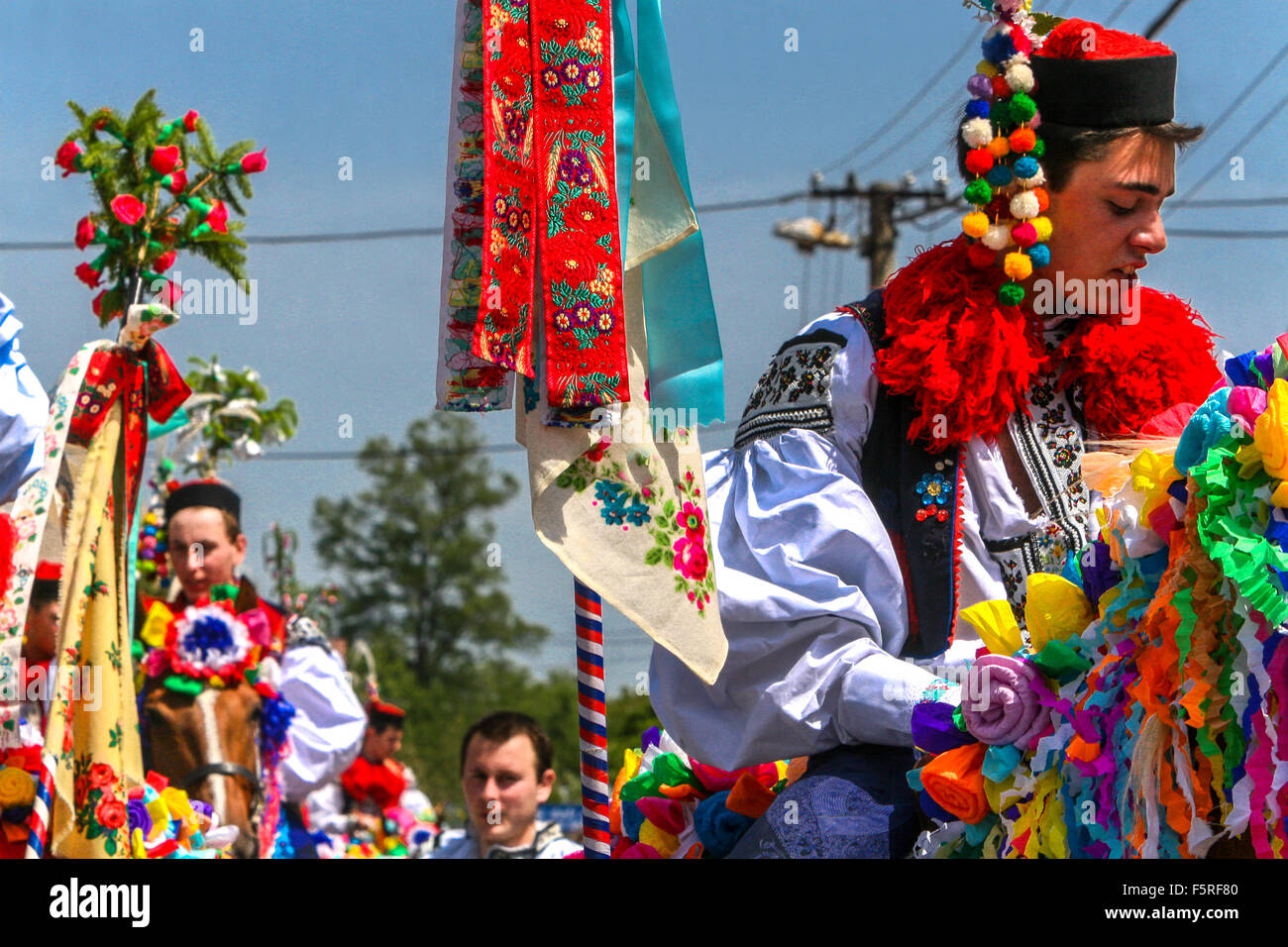 The Ride of the Kings. Traditional folklore festival, Vlcnov, UNESCO ...