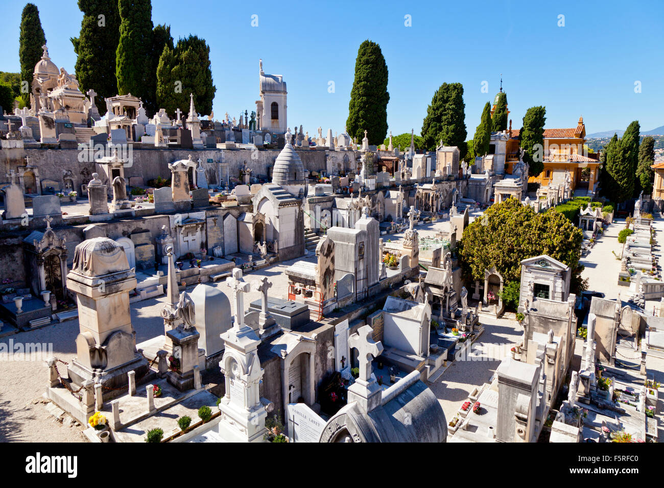 The graveyard at Cimetière du Château, Nice Fance Stock Photo - Alamy