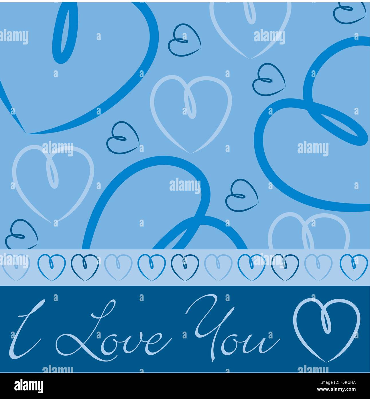 Hand drawn love heart Valentine's Day card in vector format Stock ...