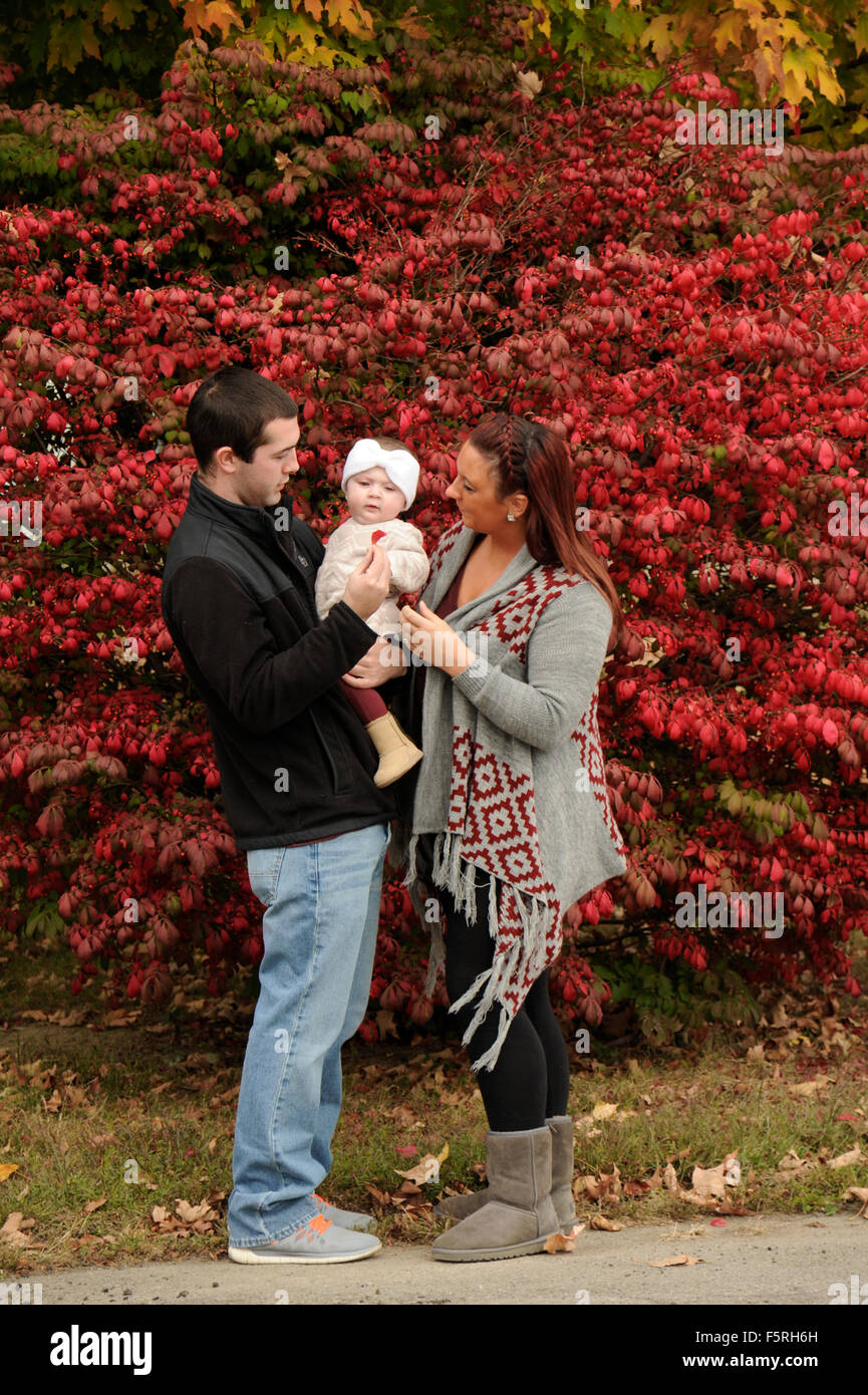 Family portrait of 18 year old teenagers with new baby girl Stock Photo ...