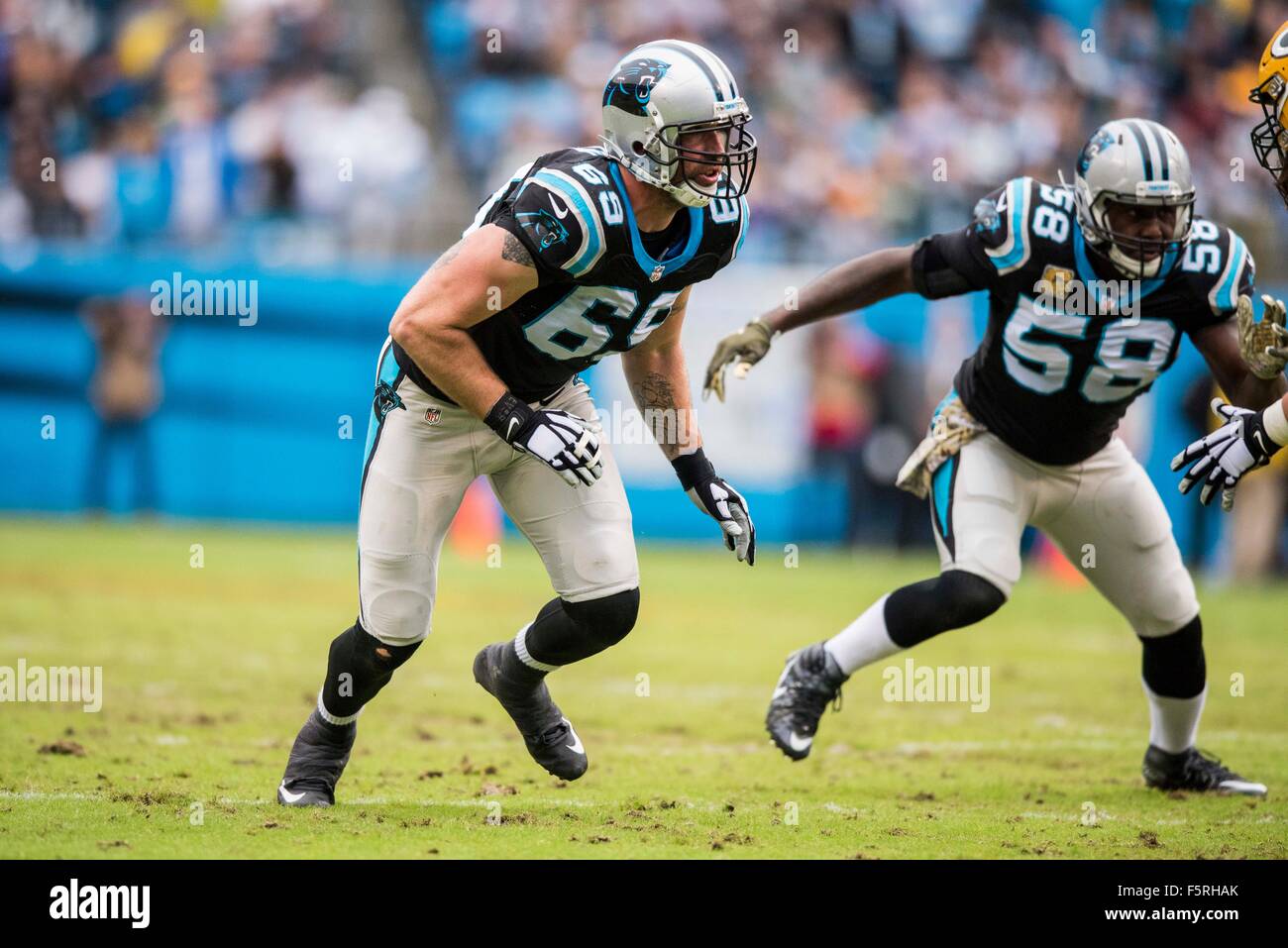 Carolina Panthers defensive end Jared Allen (69) during the NFL ...