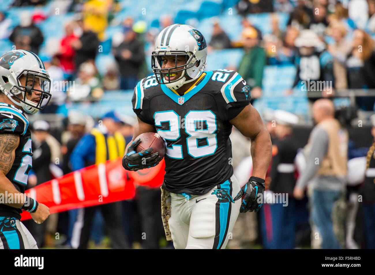 Carolina Panthers running back Jonathan Stewart (28) before the NFL ...