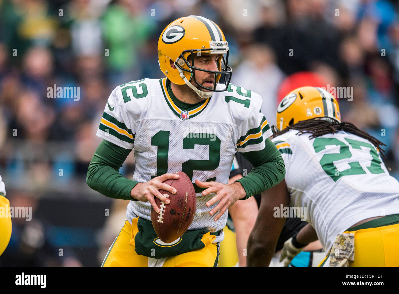 Green Bay Packers quarterback Aaron Rodgers (12) during the NFL ...
