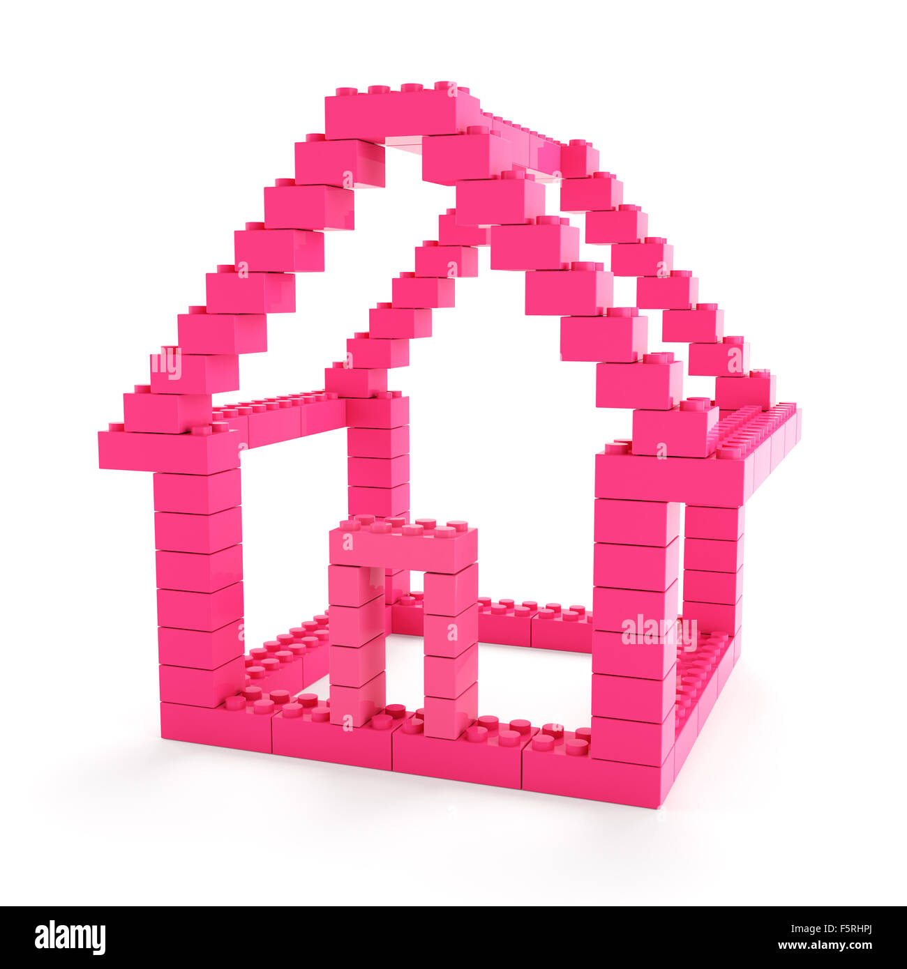 Toy block house Stock Photo - Alamy