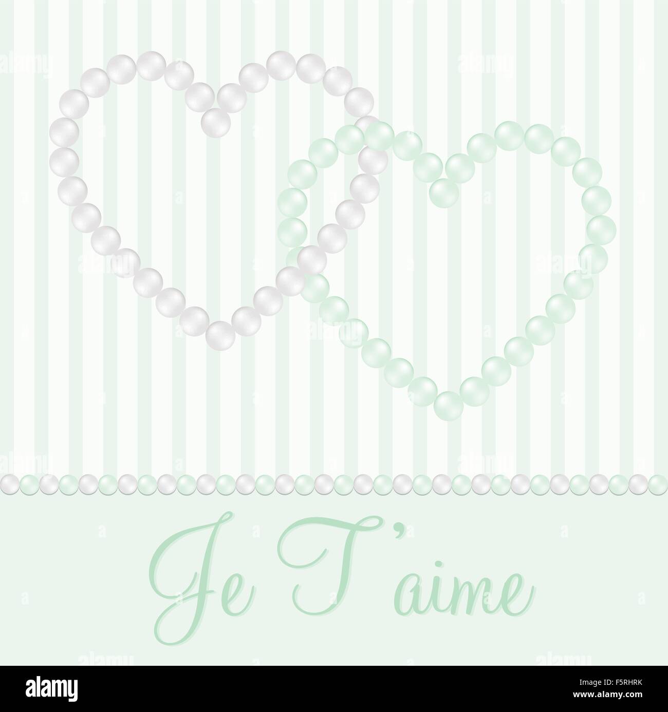 Pearl heart card in vector format Stock Vector Image & Art - Alamy