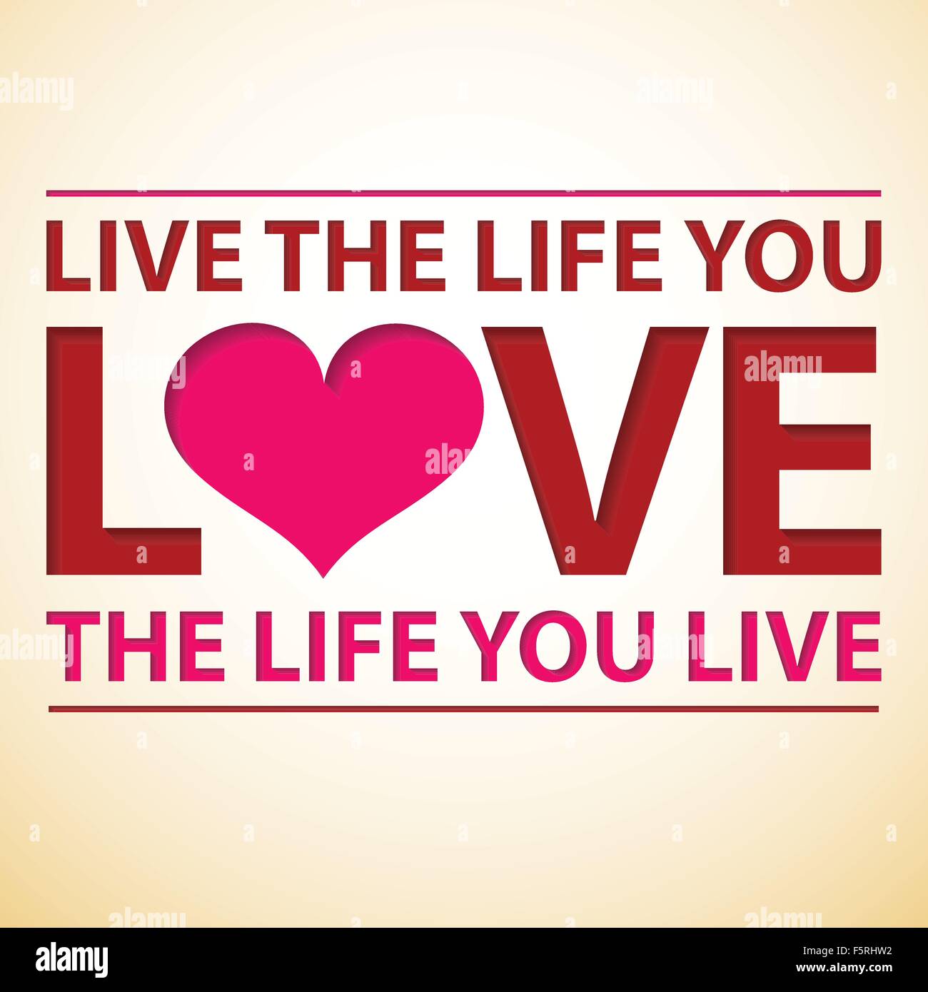 Typographic inspirational message card in vector format Stock Vector ...