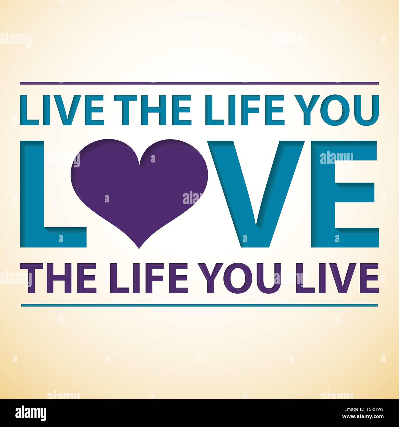 Typographic inspirational message card in vector format Stock Vector ...