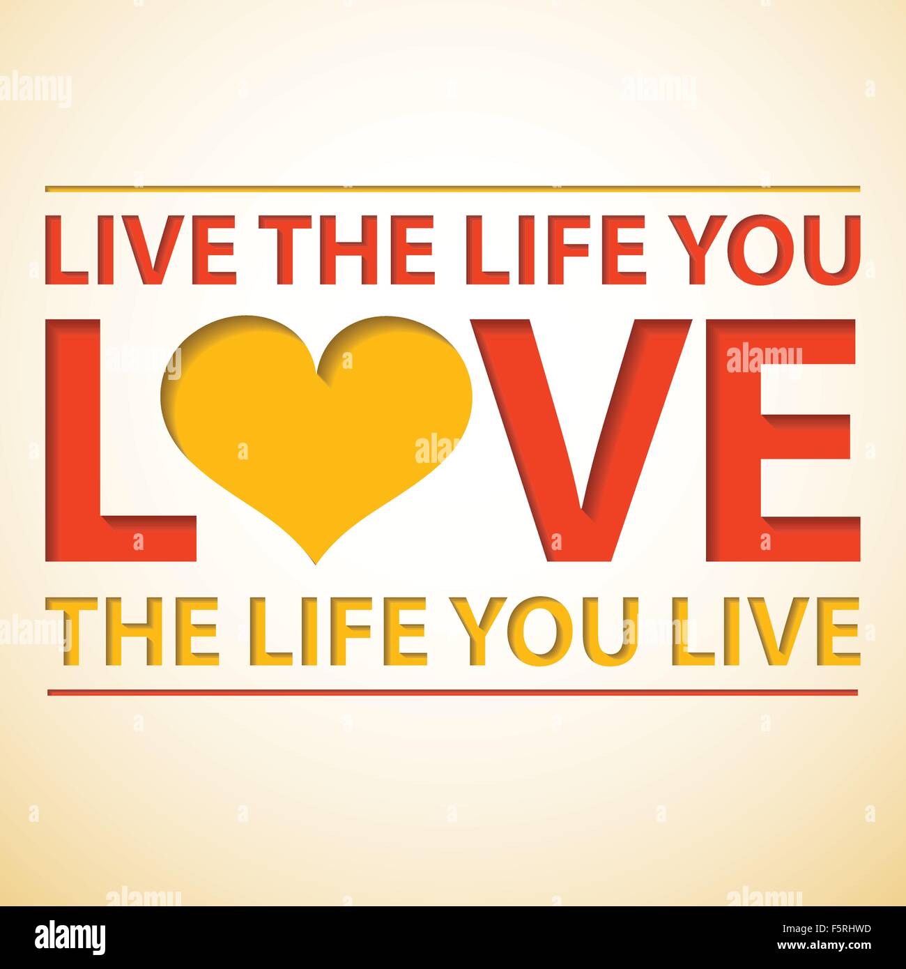 Typographic inspirational message card in vector format Stock Vector ...