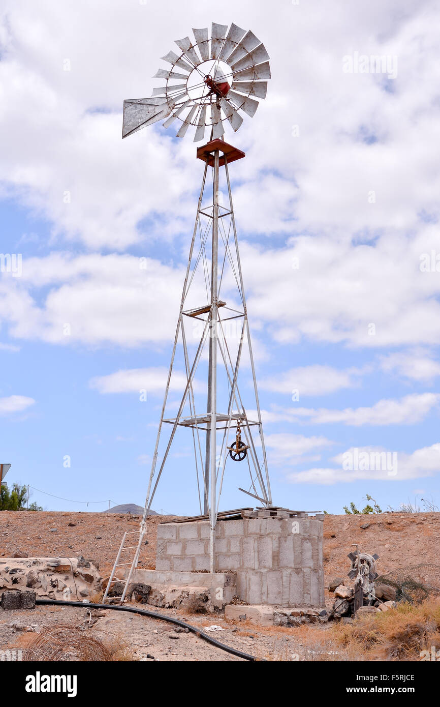 Classic Vintage Windmill Stock Photo - Alamy