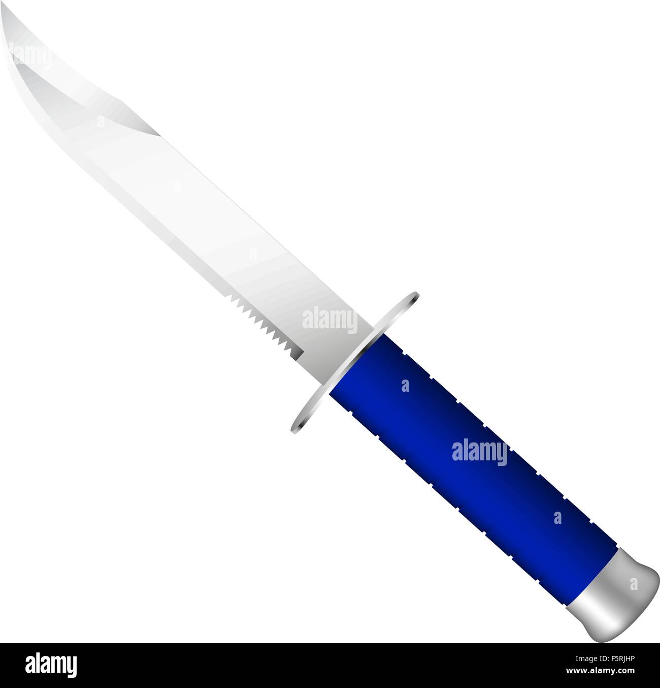 Knife with blue handle Stock Vector Image & Art - Alamy