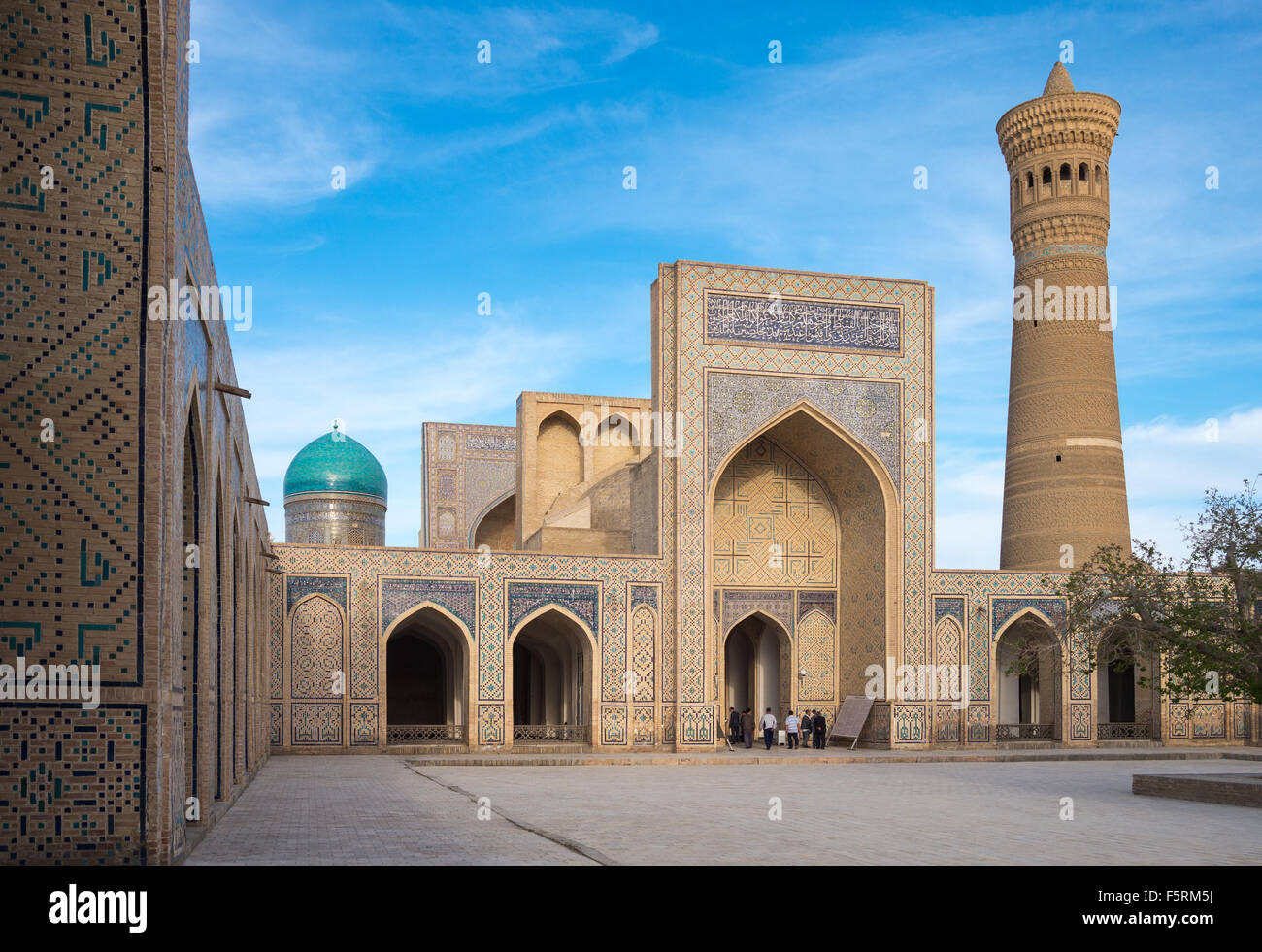 Uzbekistan, Bukhara, the wonderful inside of the Kalon mosque Stock ...