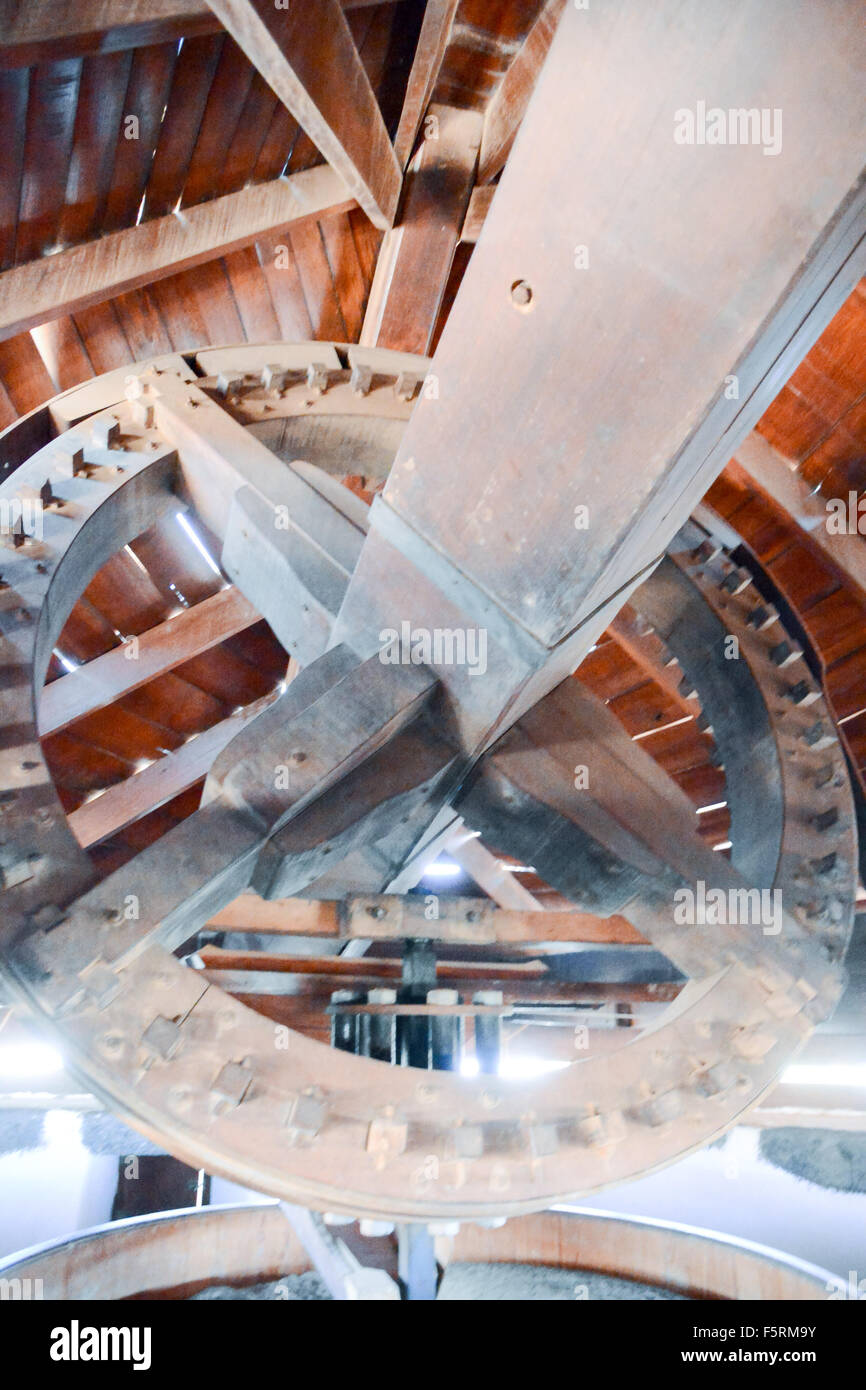 Classic Vintage Windmill Building Interior Stock Photo - Alamy