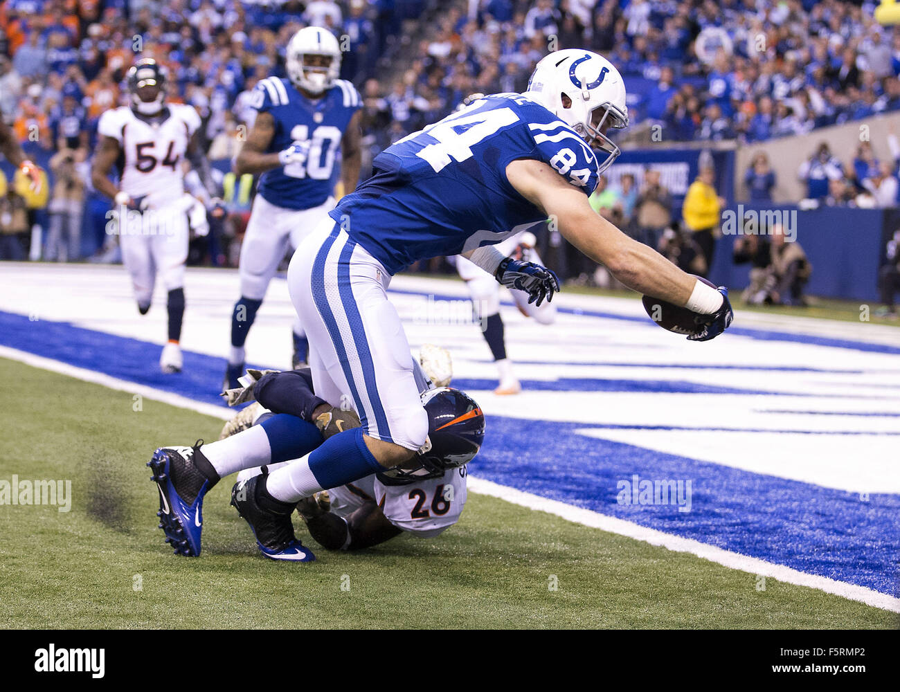 Indianapolis, Indiana, USA. 08th Nov, 2015. Indianapolis Colts tight ...