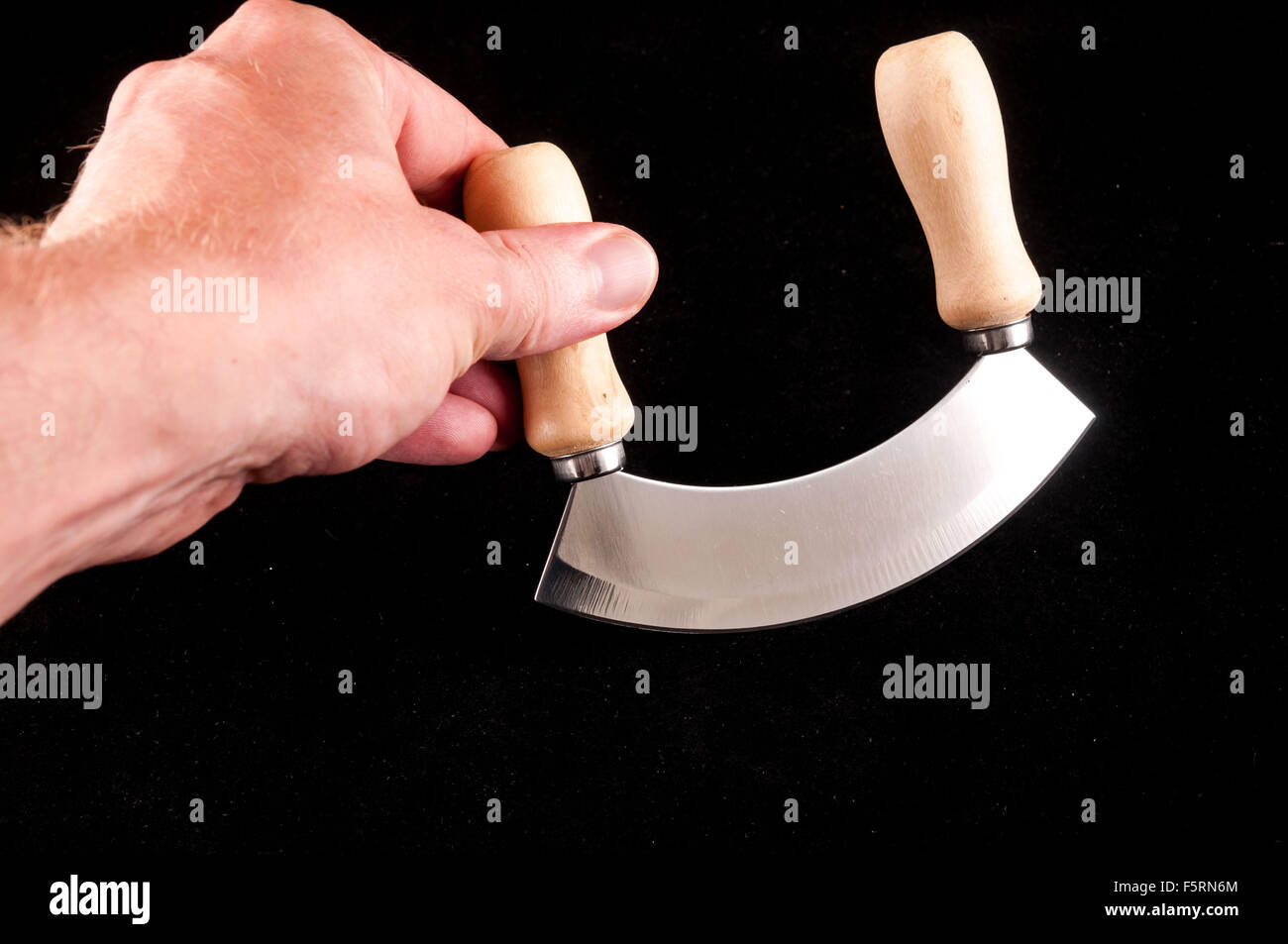 Curved Metallic Knife Tool Stock Photo - Alamy