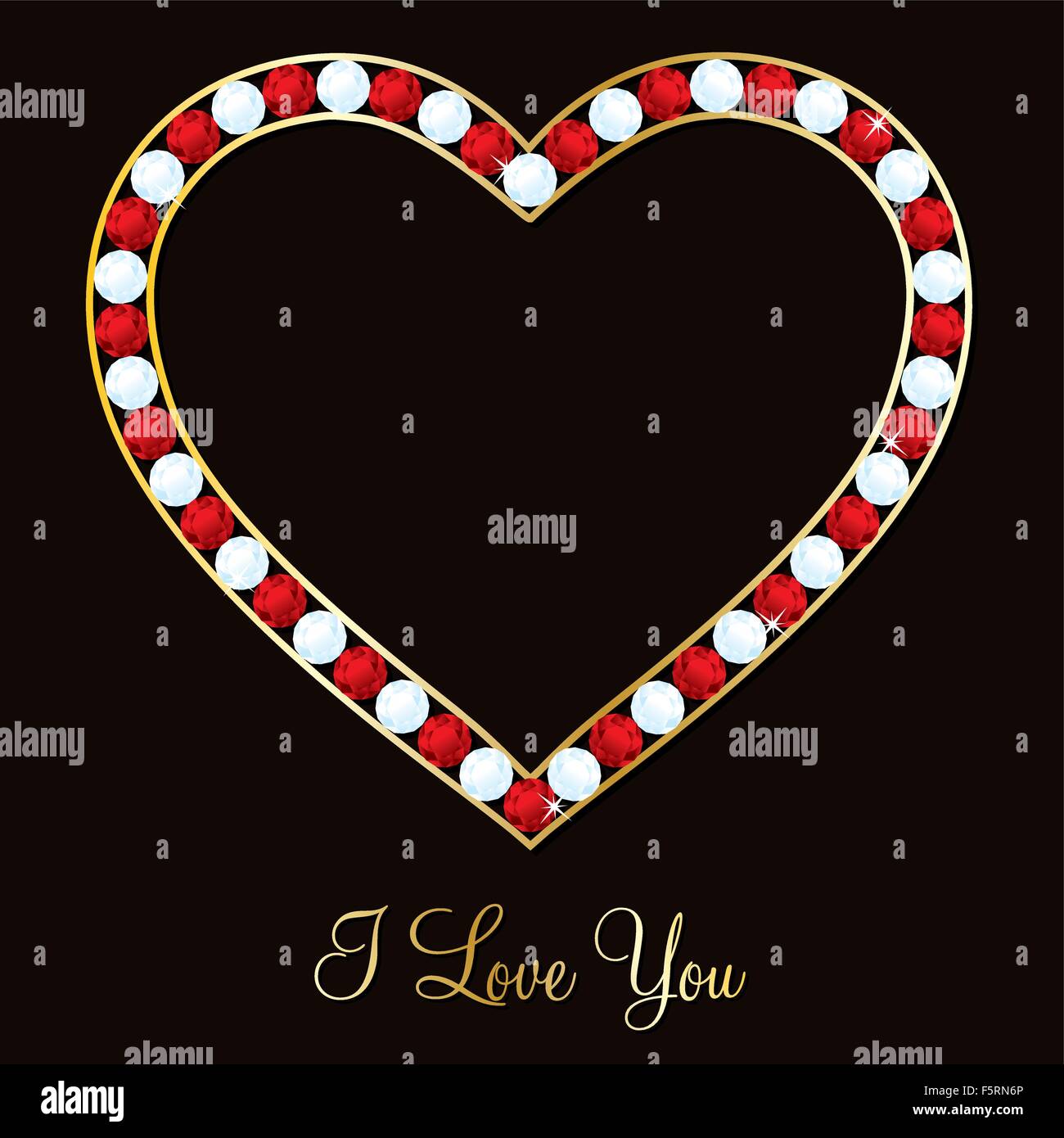 Jewel heart in vector format Stock Vector Image & Art - Alamy