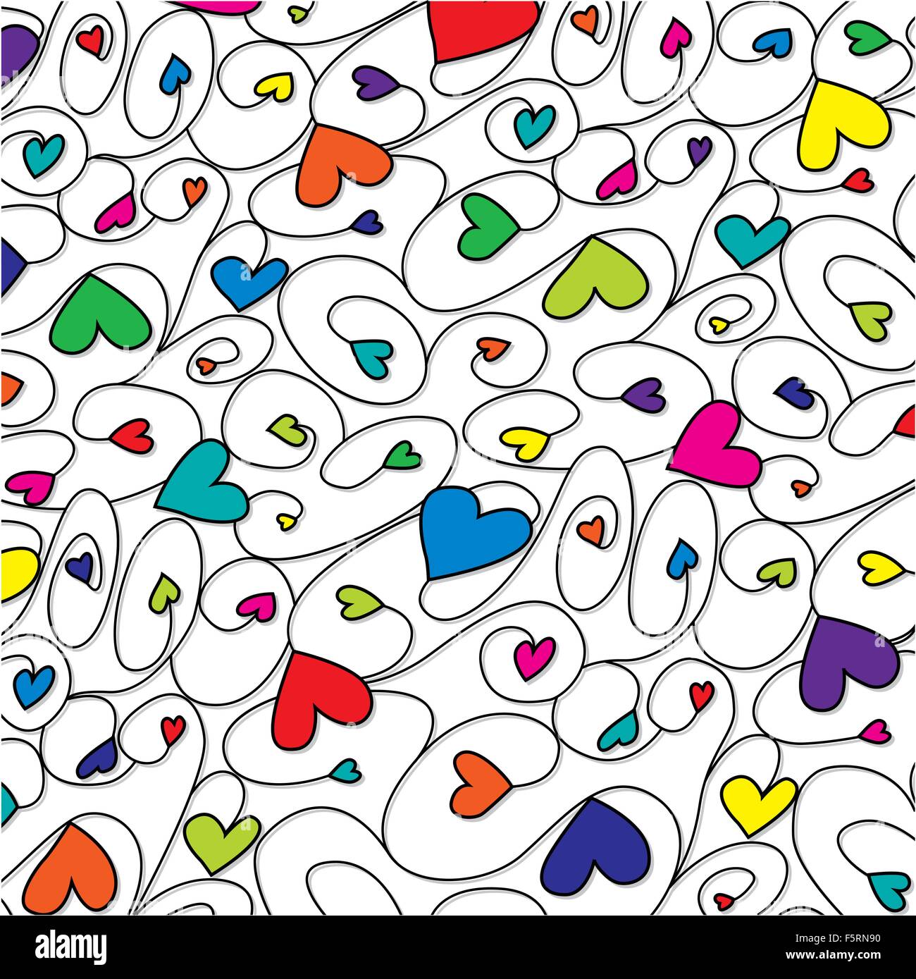 Love heart pattern in vector format Stock Vector Image & Art - Alamy