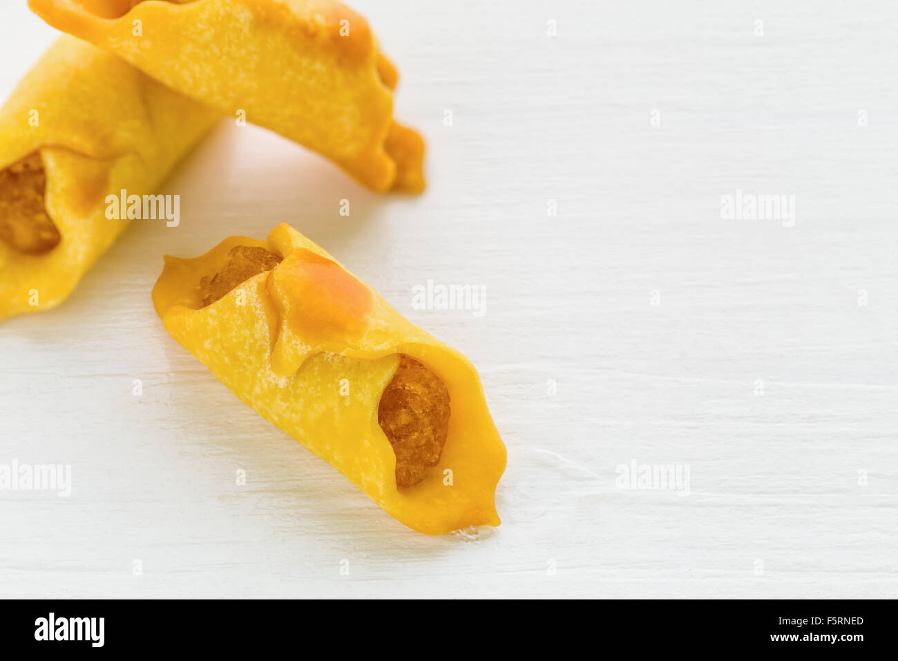 Pineapple pie pastry for tea break or coffee break Stock Photo - Alamy