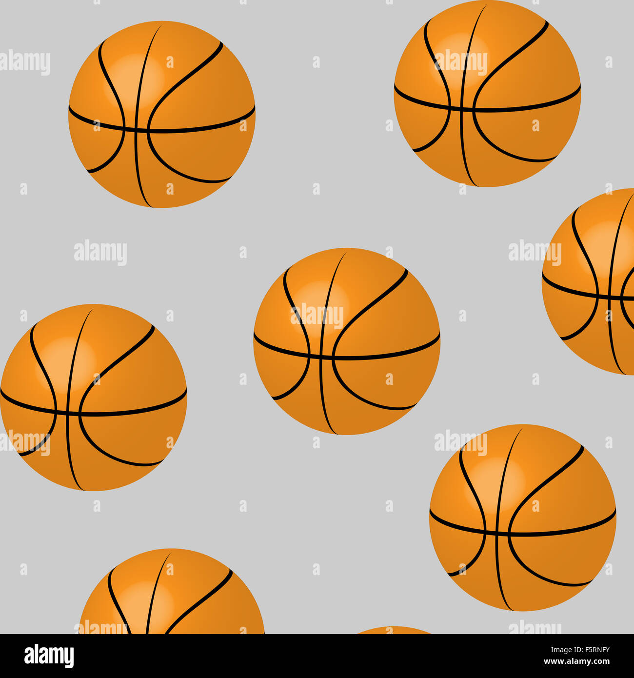 Seamless basketball pattern. Sport ball, game background, backdrop or ...