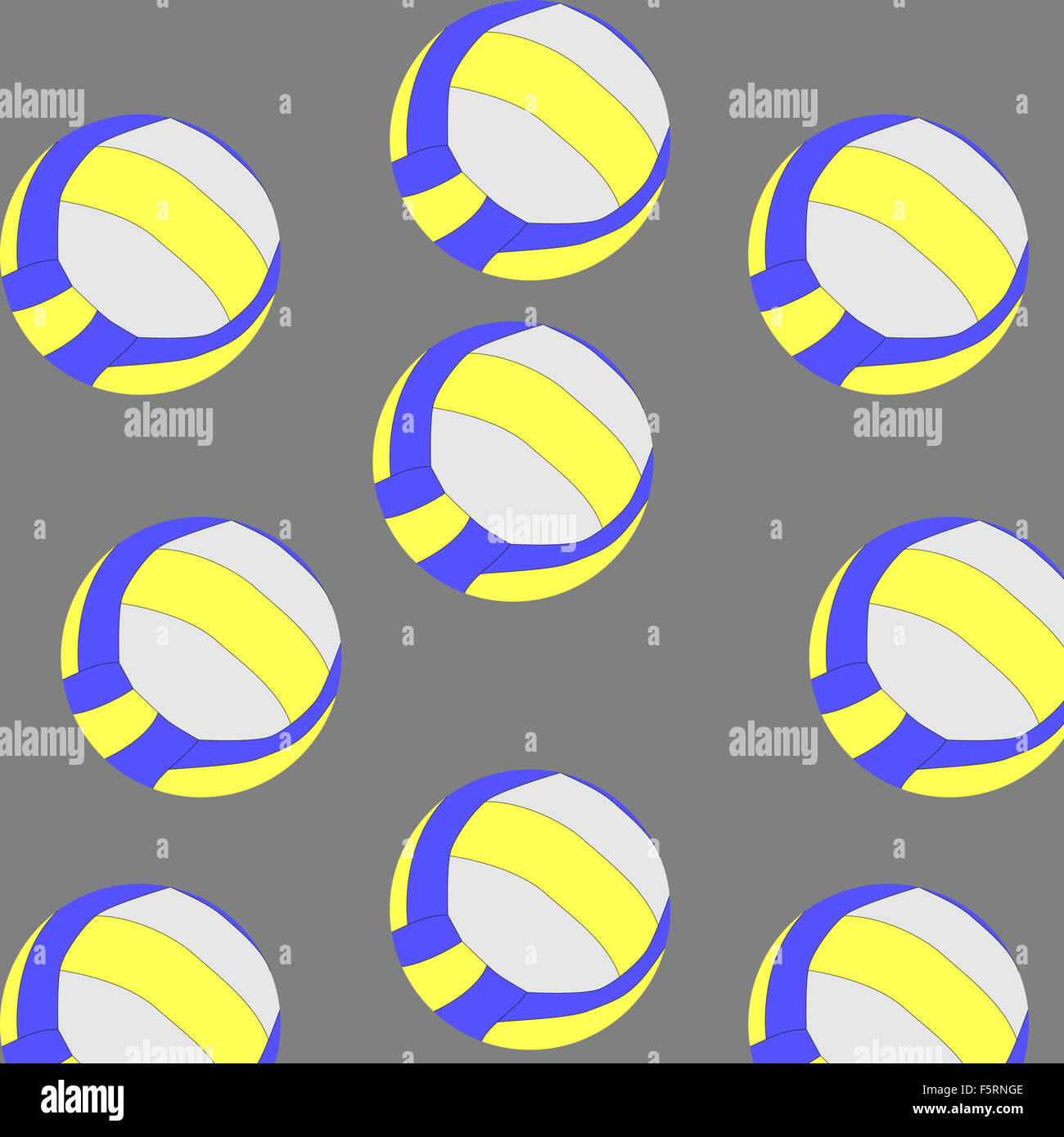 Seamless volleyball pattern. Background ball, endless and repetition ...