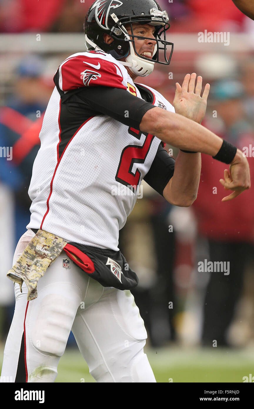 Santa Clara, CA. 08th Nov, 2015. Atlanta Falcons quarterback Matt Ryan ...