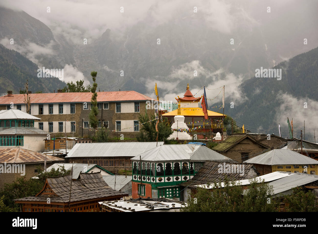 Buddha temple, kalpa, himachal pradesh, india, asia Stock Photo - Alamy