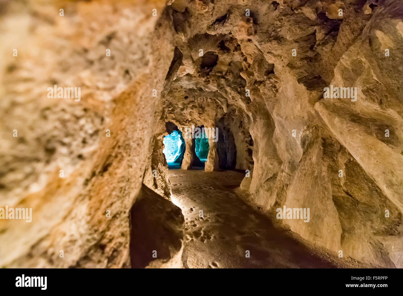 River running in the caves in the forest Stock Photo - Alamy
