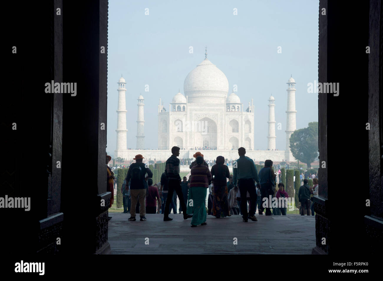 Entrance gate of taj mahal, agra, uttar pradesh, india, asia Stock ...
